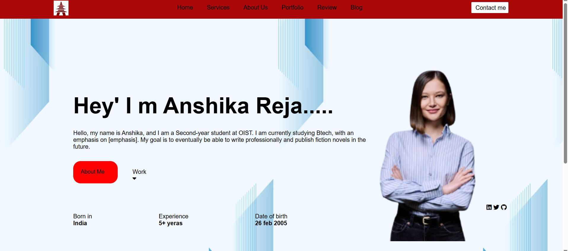 Anshika Portfolio Website